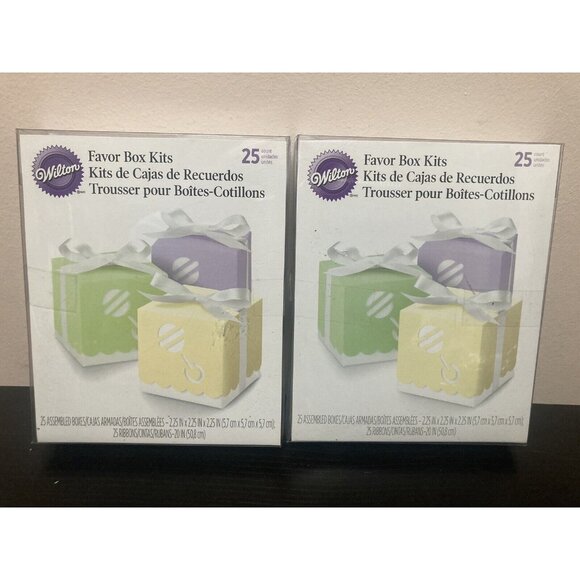 Wilton | Party Supplies | Wilton Baby Shower Party Favor Box Kits 5 ...